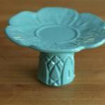 Tiffany Blue Ring Pedestal / Jewelry Stand / Cupcake Stand / Candy Dish ...