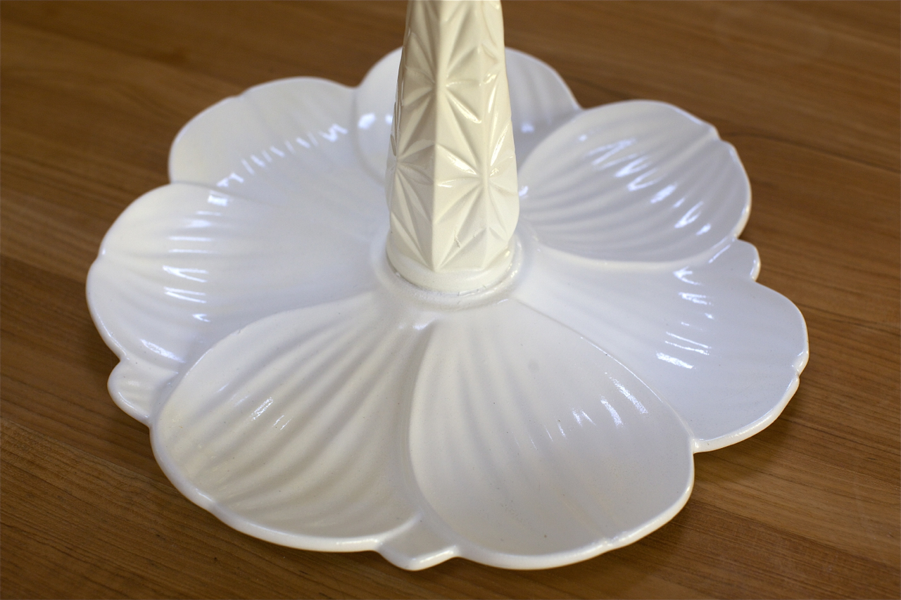 White Two Tiered Cake Stand / High Tea Stand / Cup Cake Pedestal ...